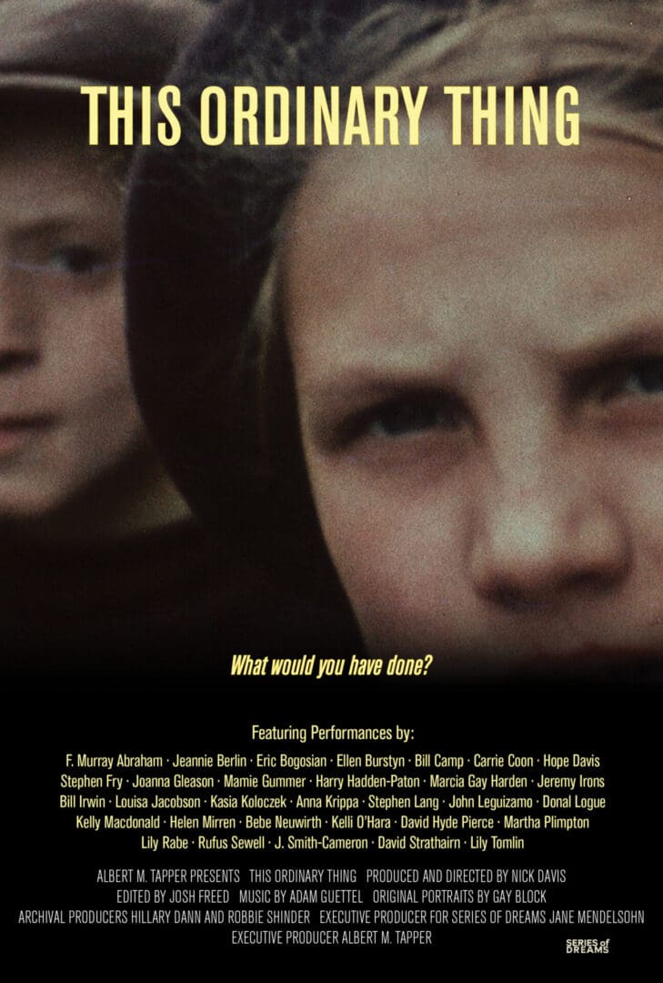 Film Review: THIS ORDINARY THING (Directed by Nick Davis) - Stage and ...